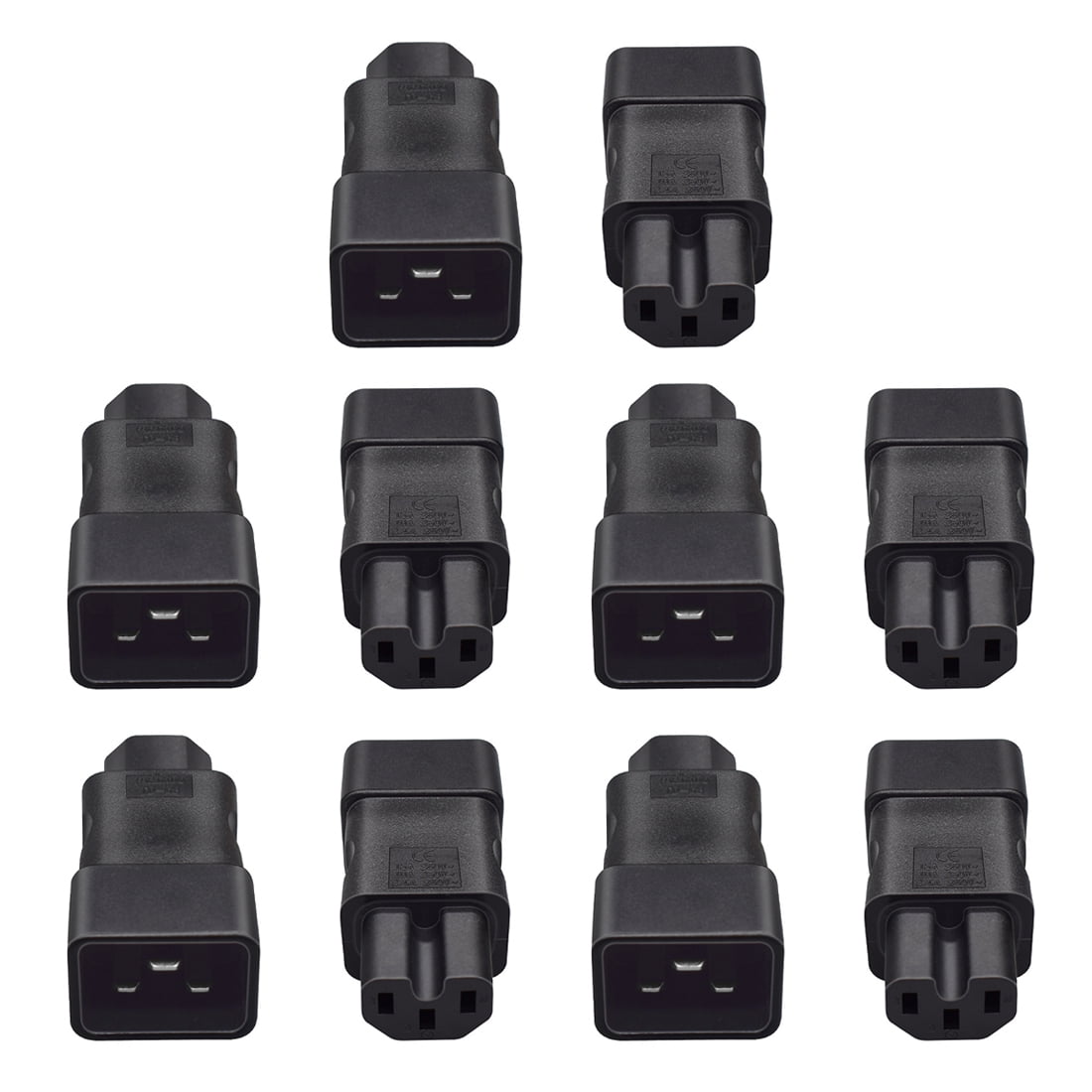 Strhowill 10 PCS C20 to C15 Power Adapter Plug,Connector for Network ...