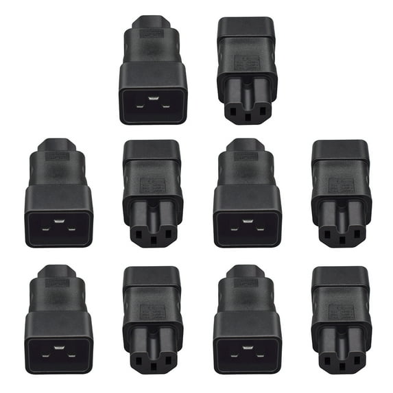 Strhowill 10 PCS C20 to C15 Power Adapter Plug,Connector for Network ...