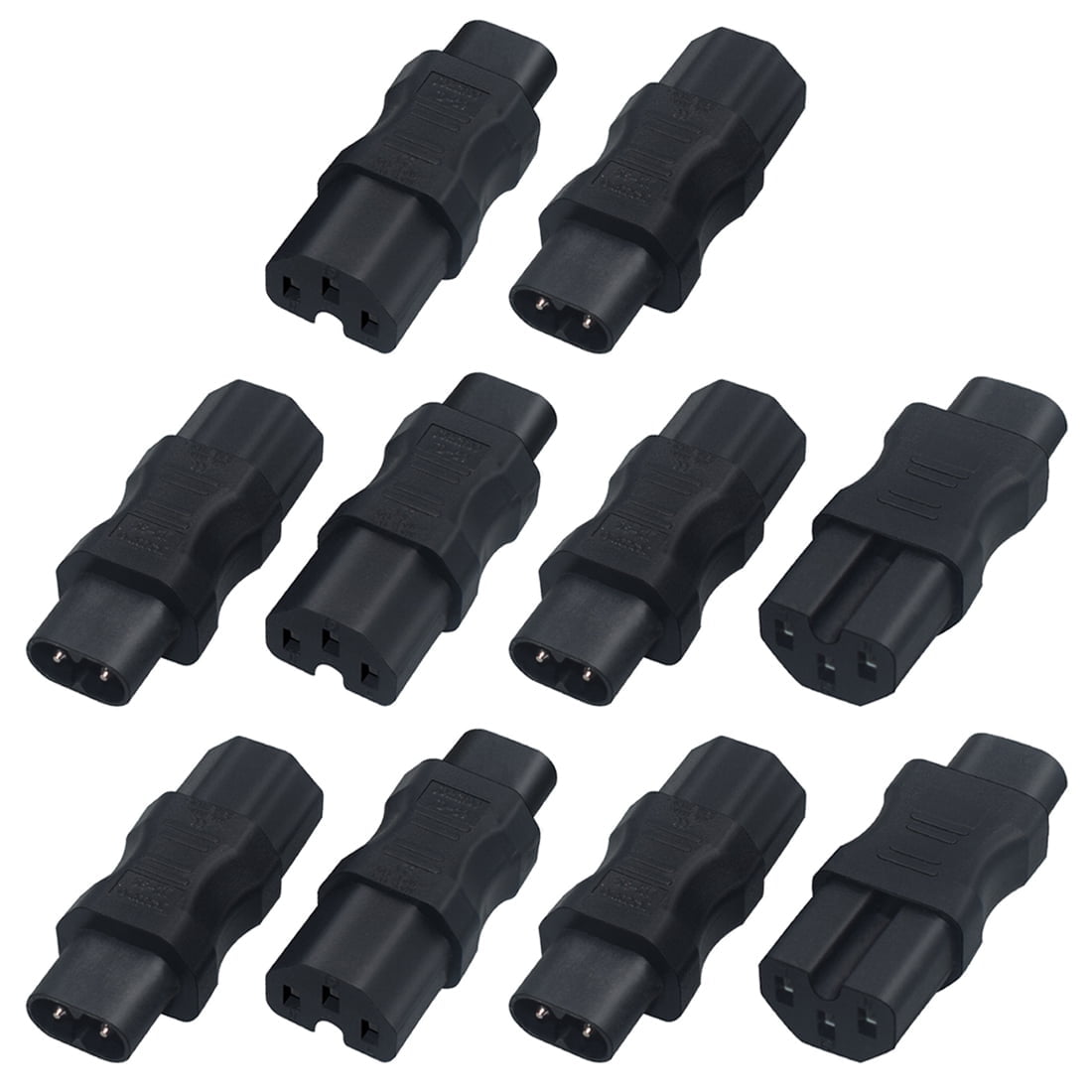 Strhowill 10 PCS C8 to C15 Power Adapter, Figure-8 male to C15 with ...