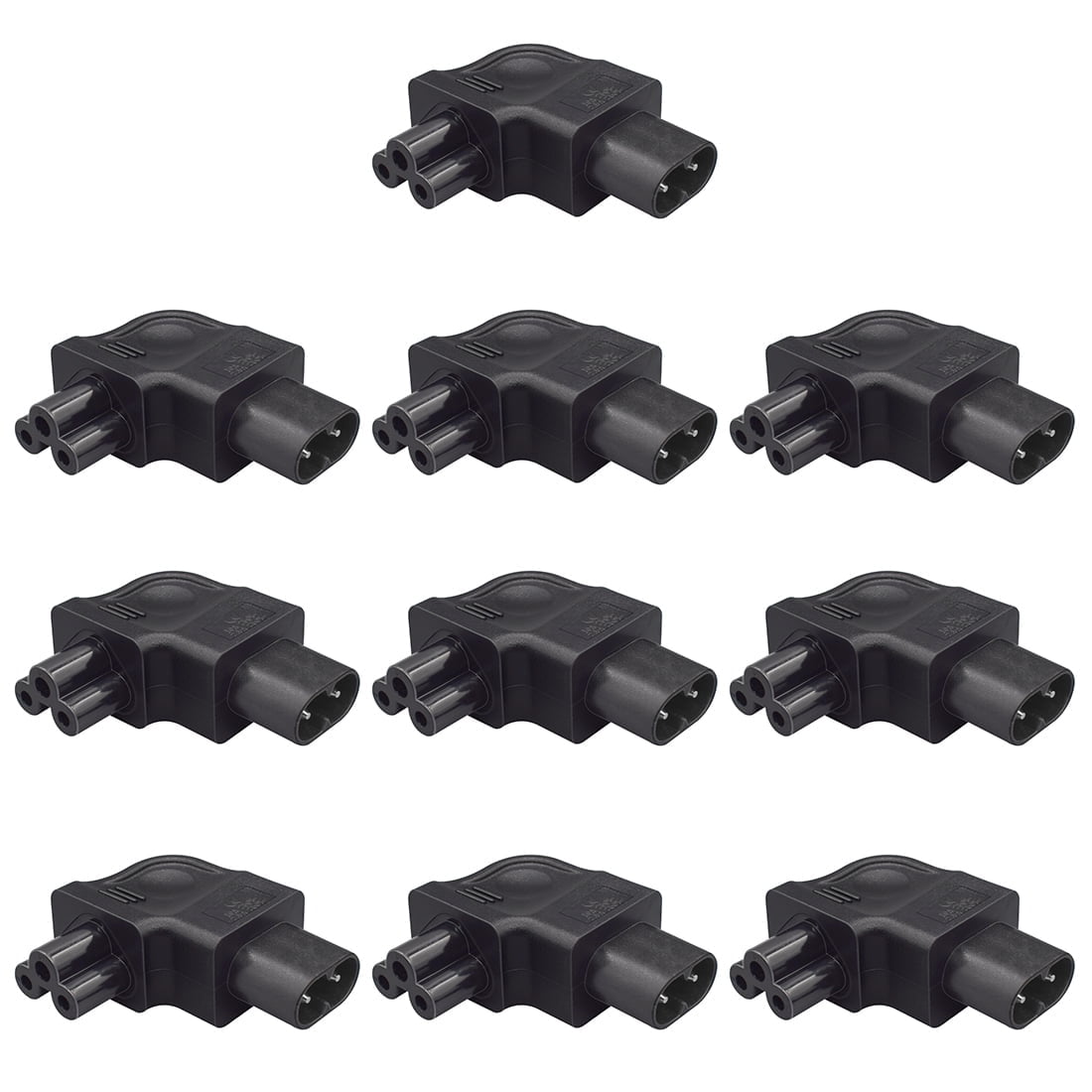Strhowill 10 PCS C8 to C5 Left Angled Power Adapter, 90-Degree Low ...