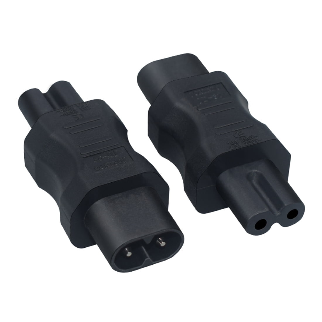 Strhowill (2Packs) IEC320 C8 to C7 Power Adapter 2.5A 250V Figure-8 ...