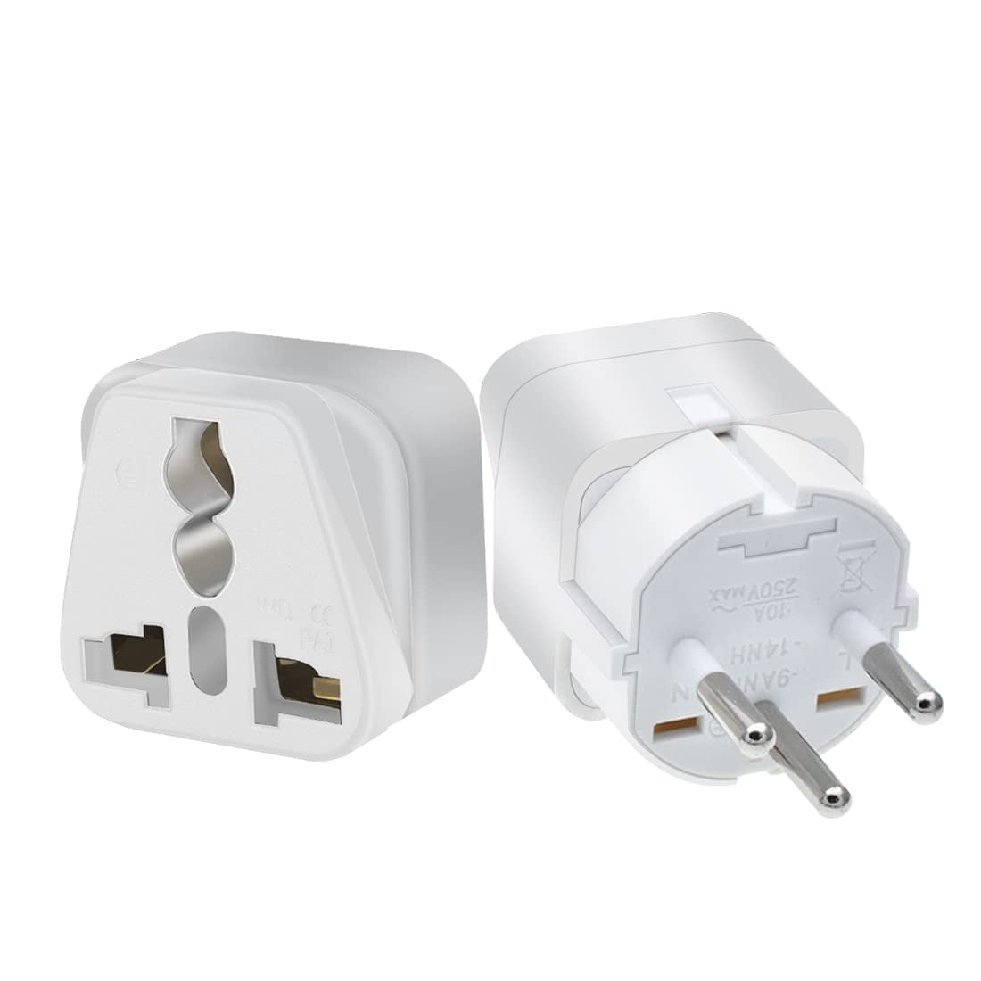 Strhowill (2pack) Israel Plug to Universal Socket Power Israel Travel ...