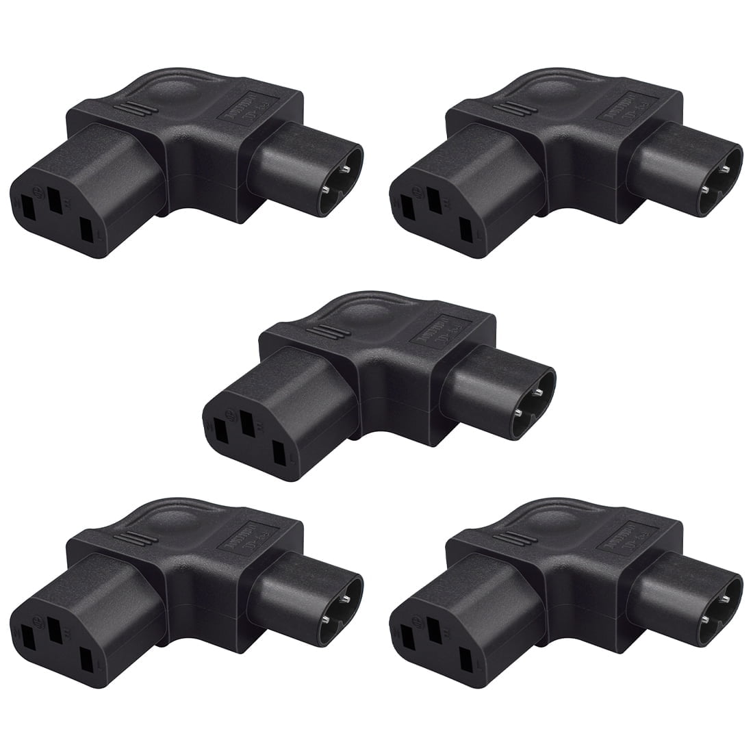 Strhowill 5 PCS 90-Degree Left Angle C8 to C13 Power Adapter, Figure-8 ...