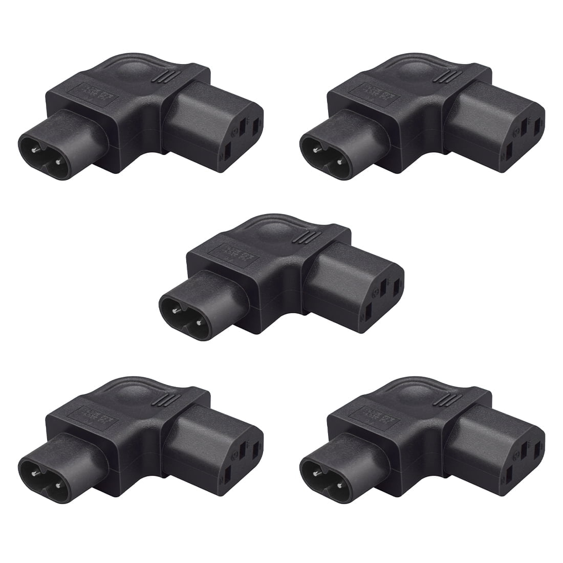 Strhowill 5 PCS C8 to C13 Right Angle Power Adapter, 90-Degree Right ...