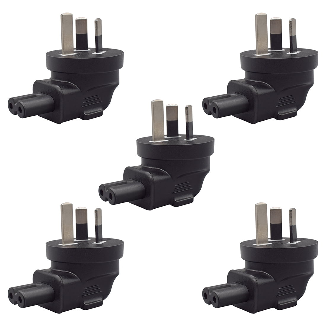 Strhowill 5 Pcs AU to C7 Figure-8 Right Angle Power Adapter,Converts ...