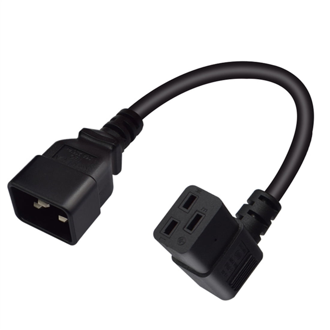 Strhowill Server Power Cord, C20 to C19 Right Angle 90 Degree, 0.1 ...