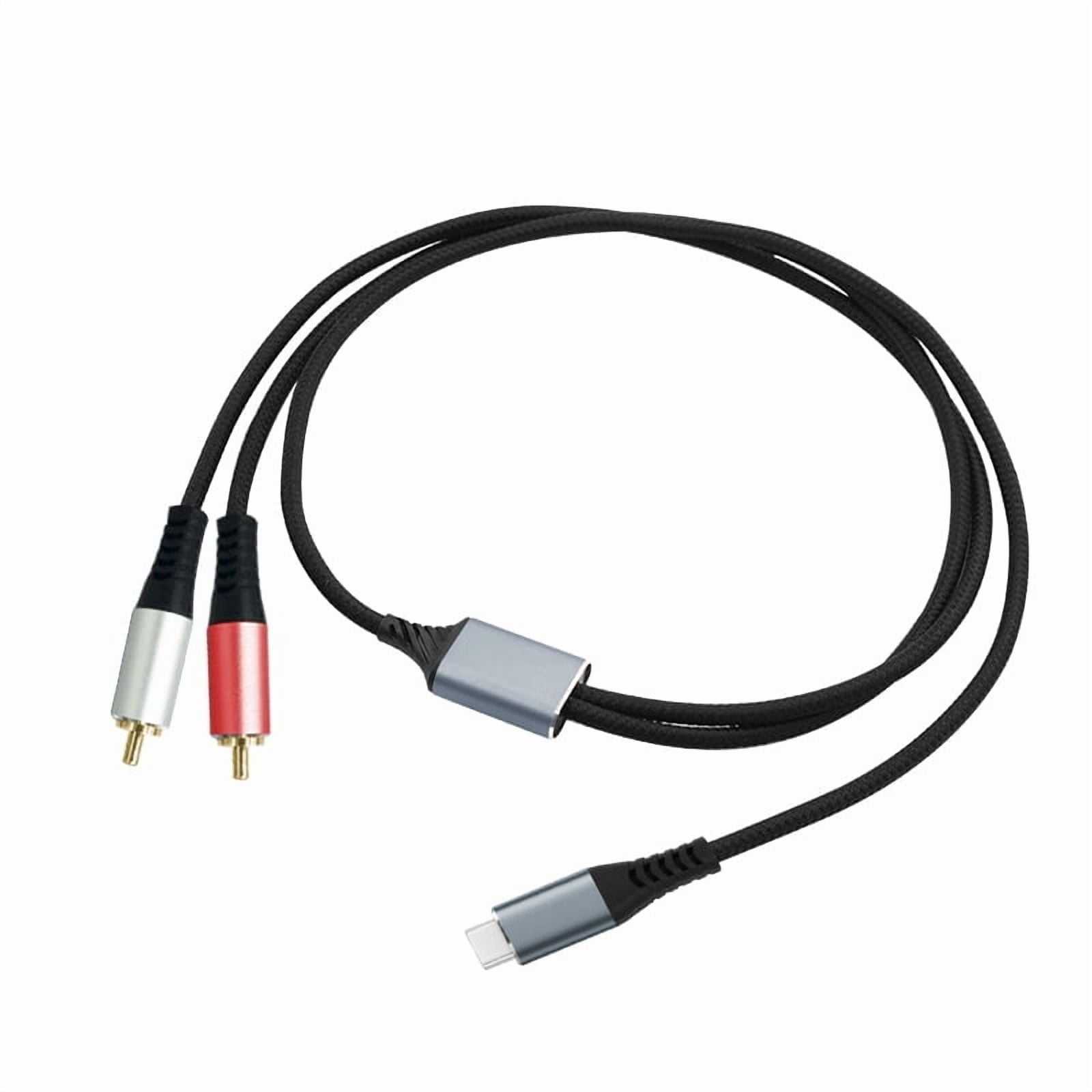 Strhowill USB-C to RCA Cable,Type-C to Dual RCA Audio Cable with Molded ...