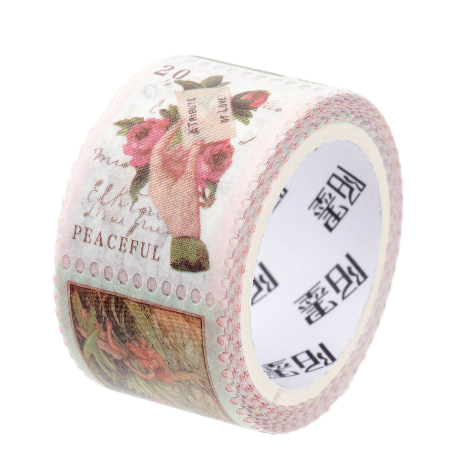 Stri 1 Roll Retro Stamp Stickers Album Decals Scrapbook Diary Paper ...