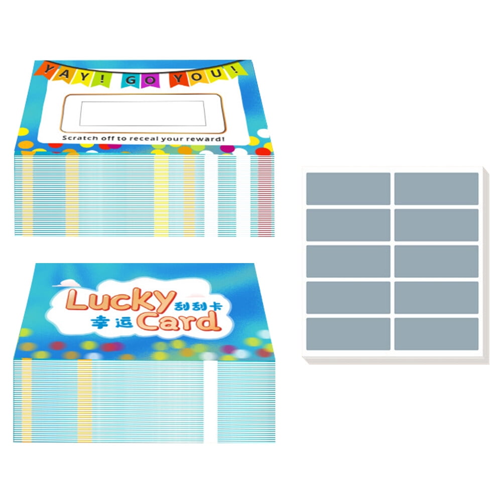 Stri 1 Set Creative DIY Scratch-off Cards Handwritten Mini Scratch-off ...