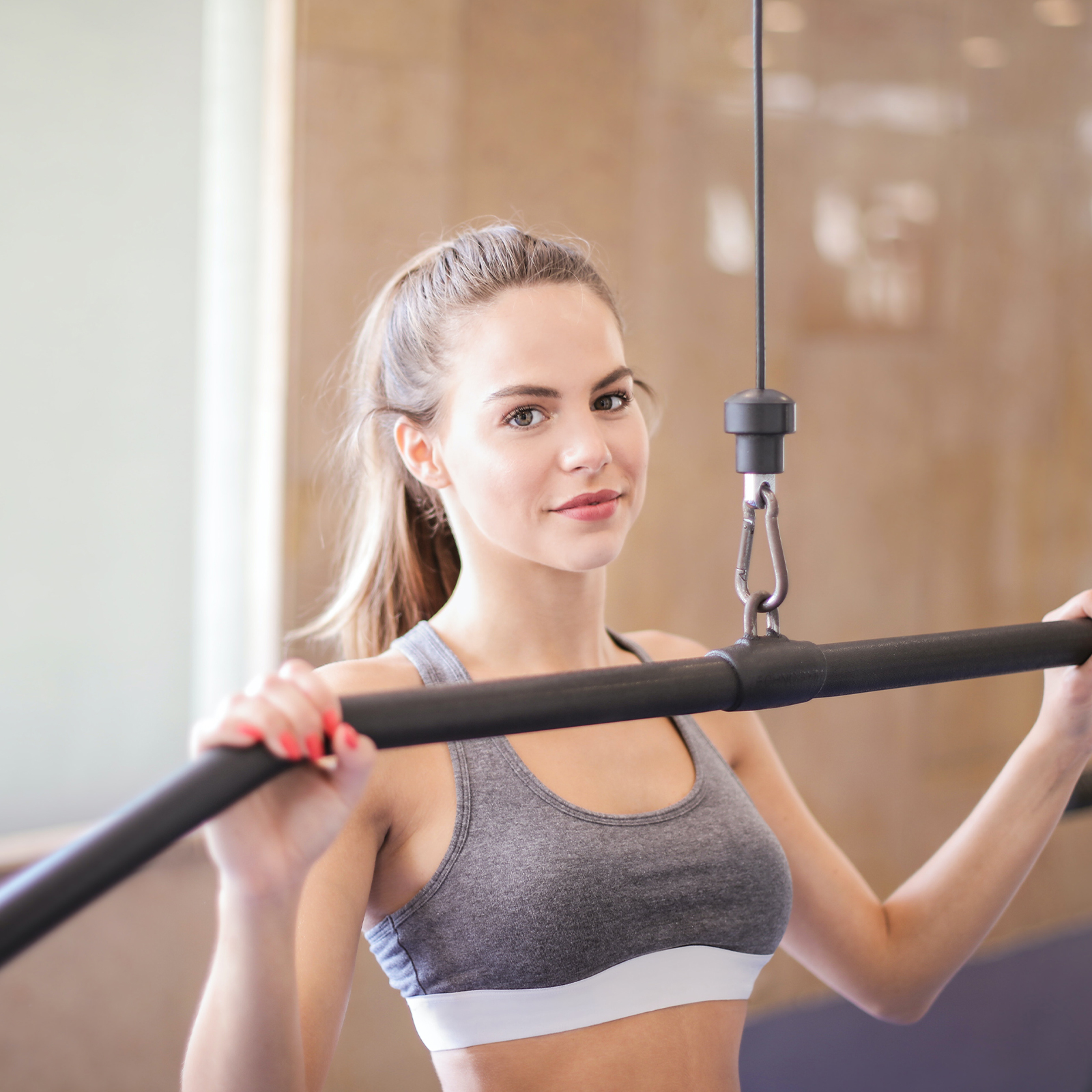 Stri 1 set Muscle Tension Bar Sturdy Exercising Pull Rod Muscle ...