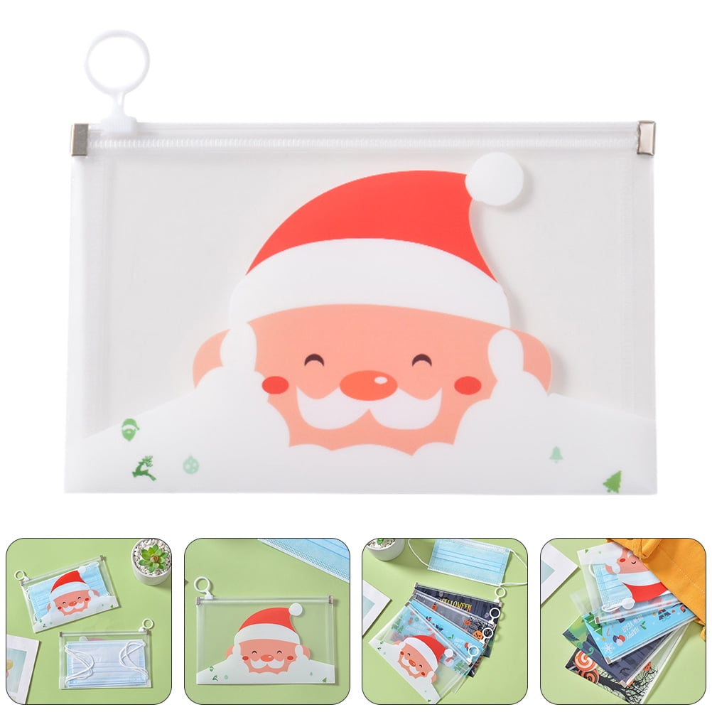 Stri 10 Pack Foldable Odorless Mask Holder with Zipper and Mask ...