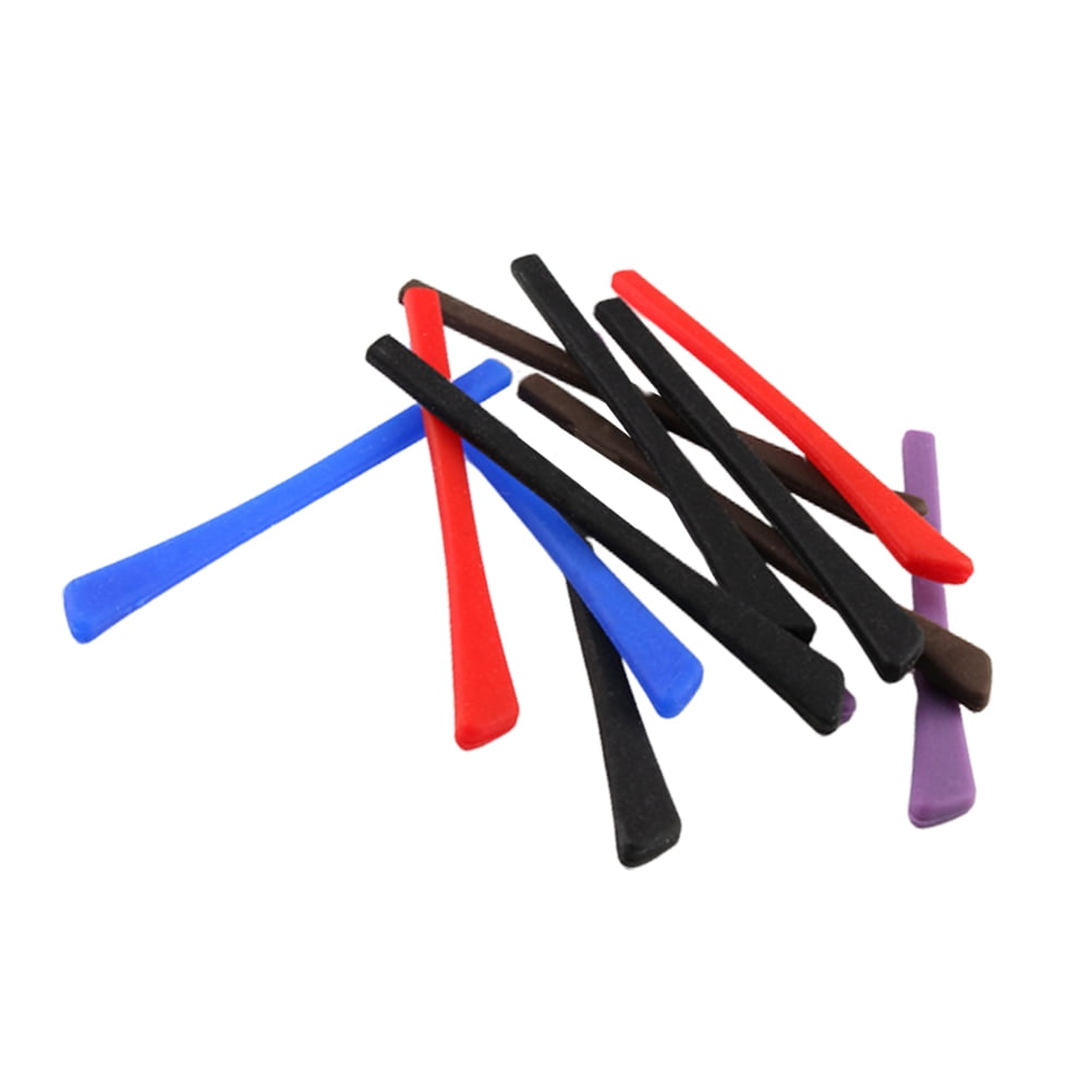 OUNONA 10 Pairs Anti Slid Glasses Leg Cover Silicone Eyeglasses Leg ...