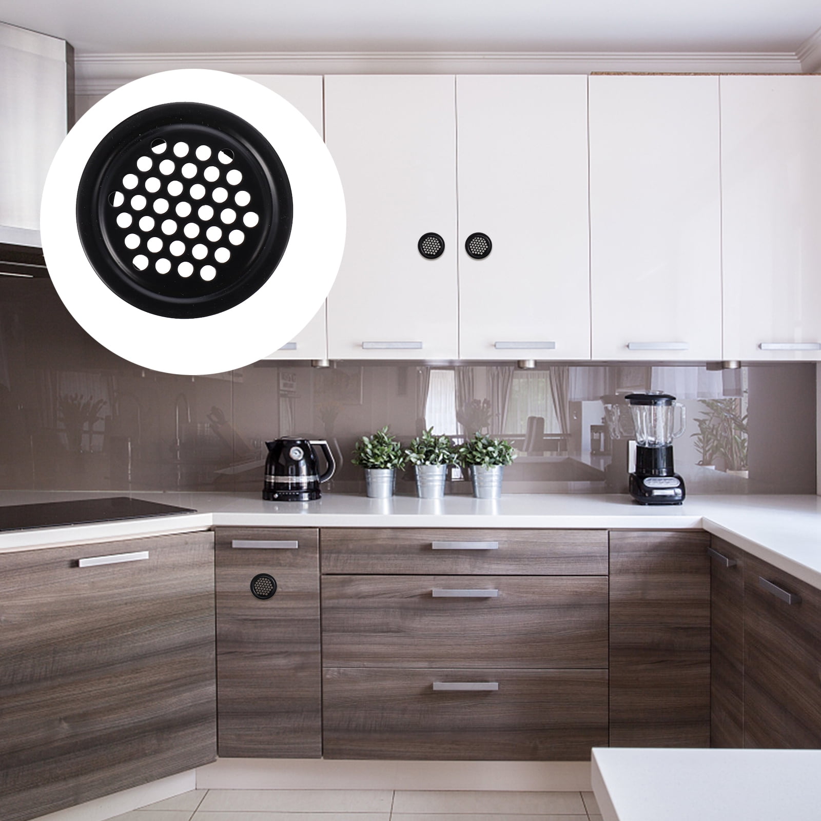 Stri 10 Pcs Vent Cover Flat Vents Round Ventilation Device Stainless ...