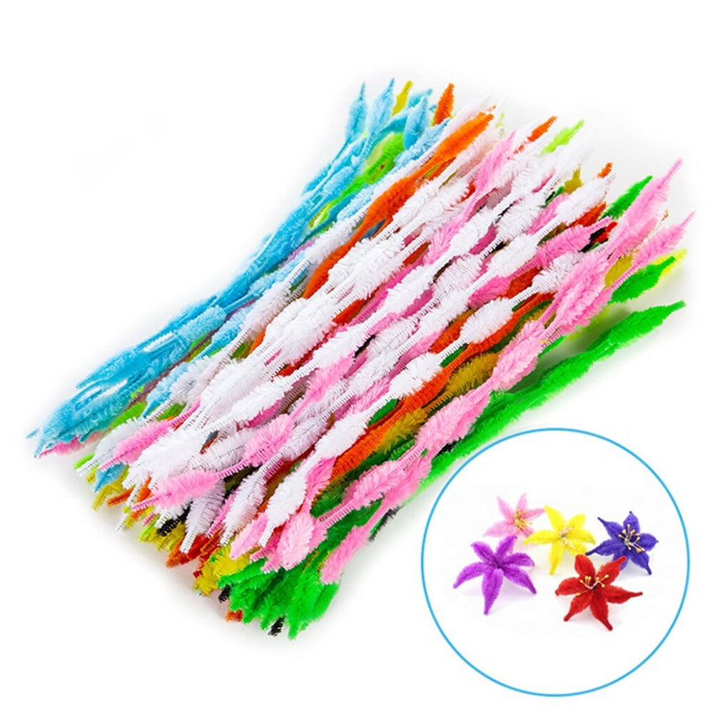 OUNONA 100PC Shiny Metal Silk Twisted Sticks for Kindergarten Children ...