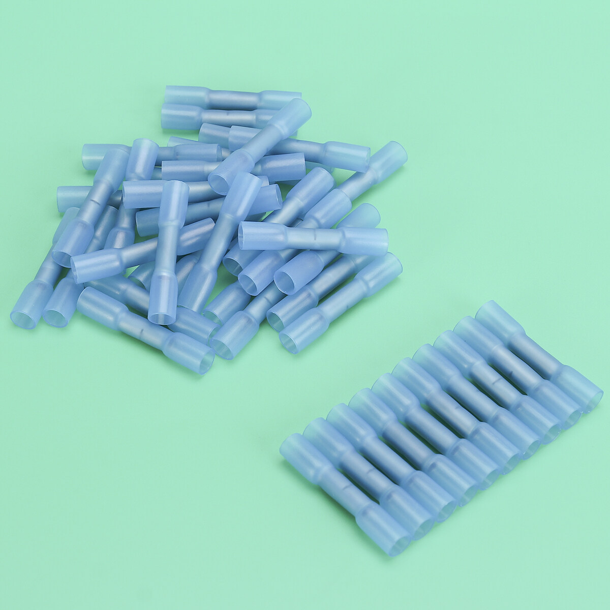 Stri 100pcs Waterproof Heat Shrink Insulated Butt Wire Crimp Connectors ...