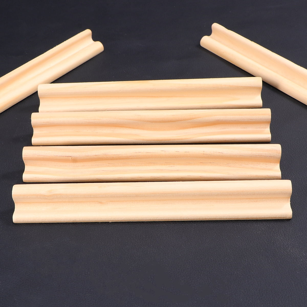 Stri 10PCS 19CM Wooden English Letters Bracket Wood Color English ...