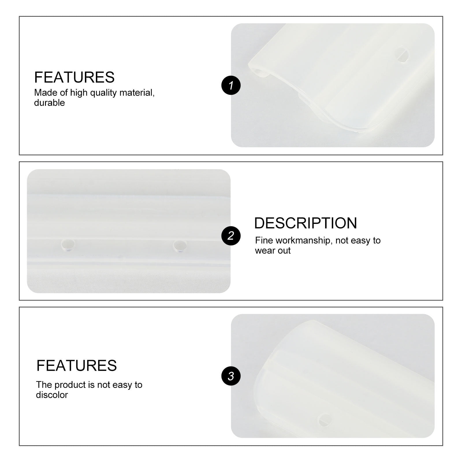 Stri 10pcs Plastic Tabs Hanging File Folder Tabs Document ...