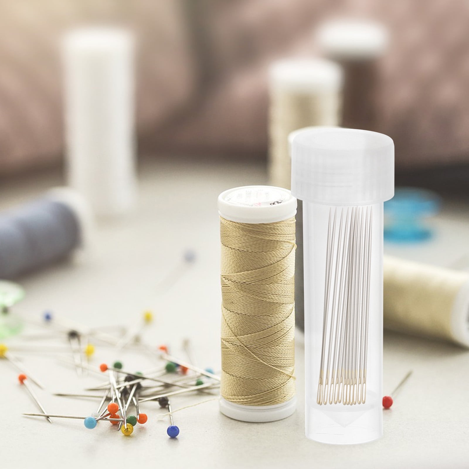 Stri 10pcs Transparent Sealed Tube Sewing Needle Dispenser Organizer ...