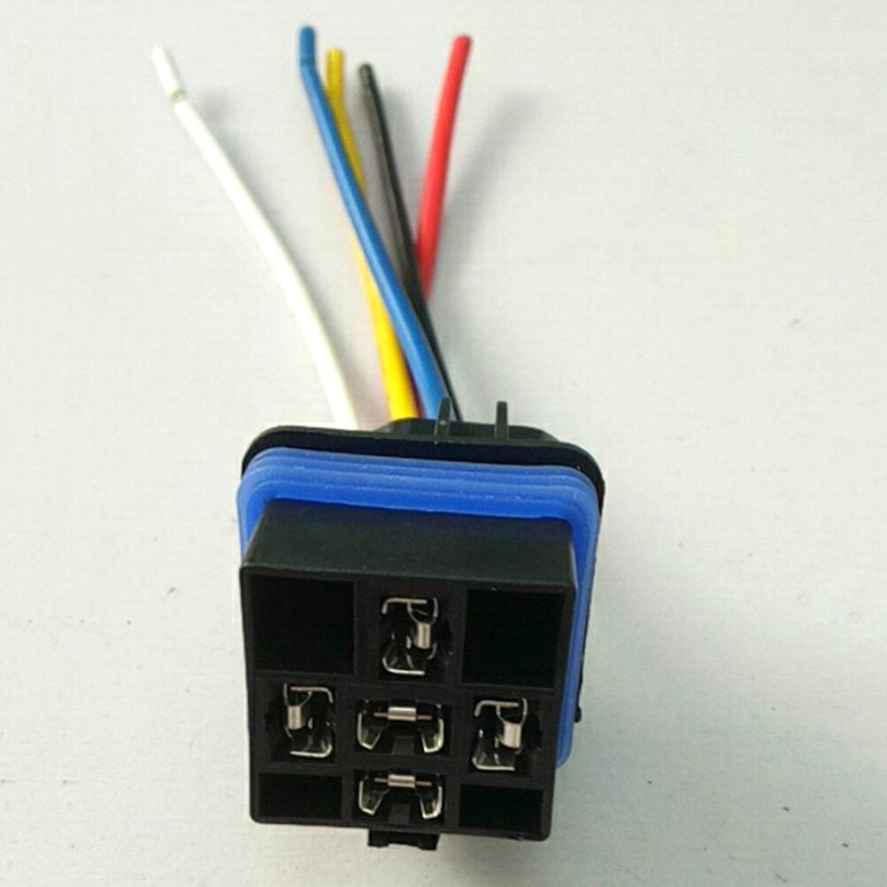Stri 12V 40A 5 Pin Waterproof Relay Socket Base Holder with Wire Auto ...