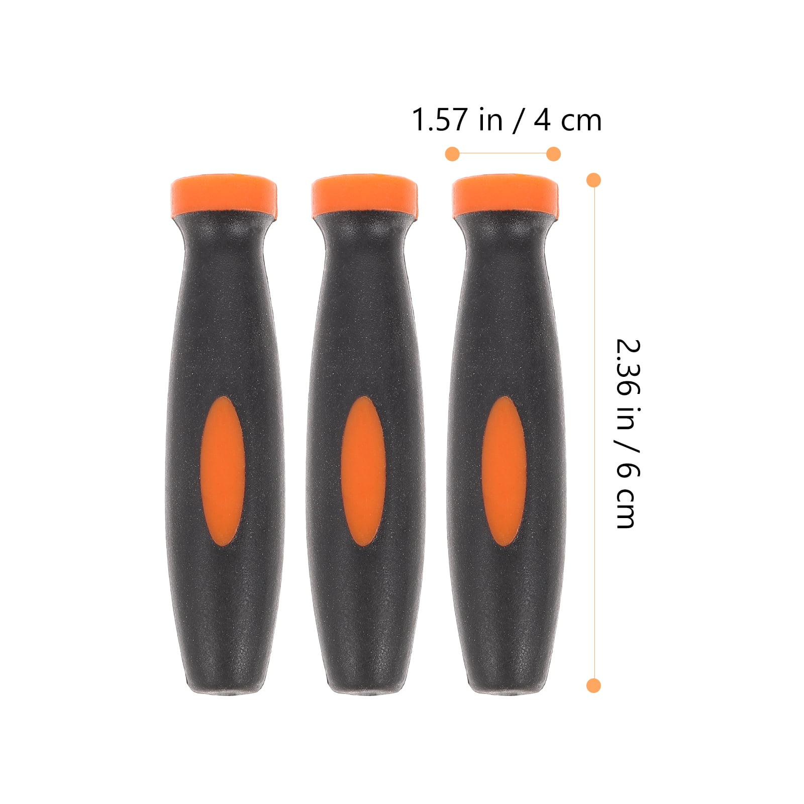 12pcs File Handle 5mm Rubber Grip Replacement Ergonomic Design ...