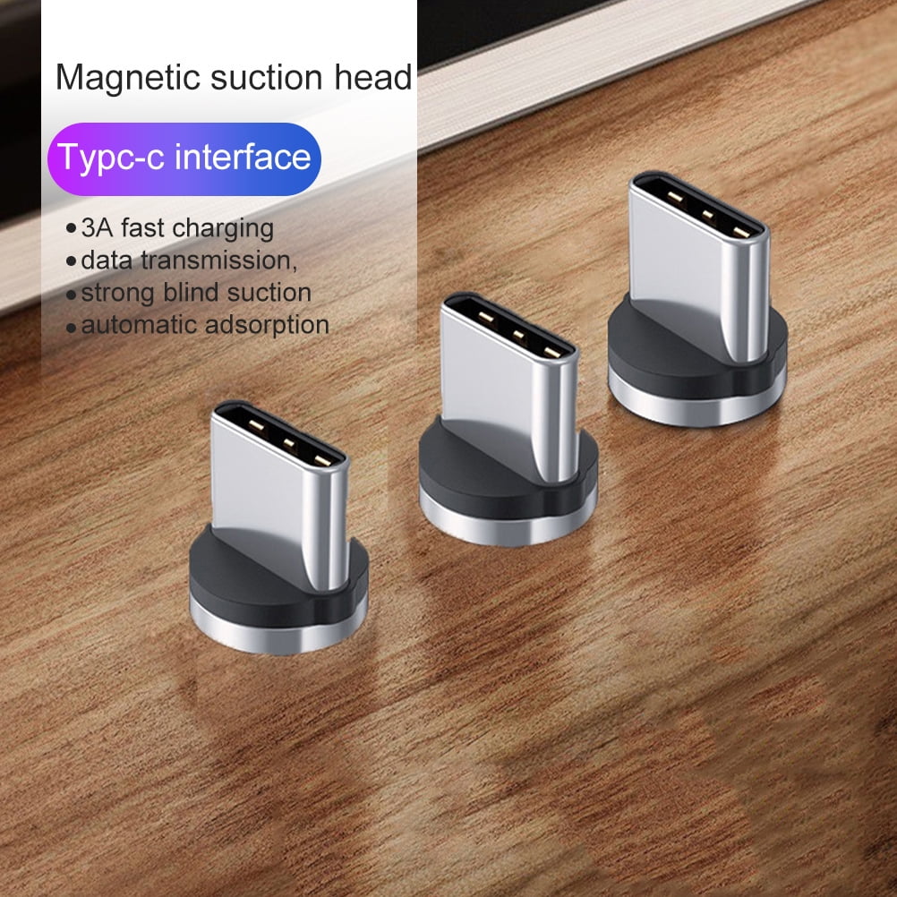 Stri 15pcs USB C Magnetic Adapter Aluminum 360 Degree Rotating Cable ...