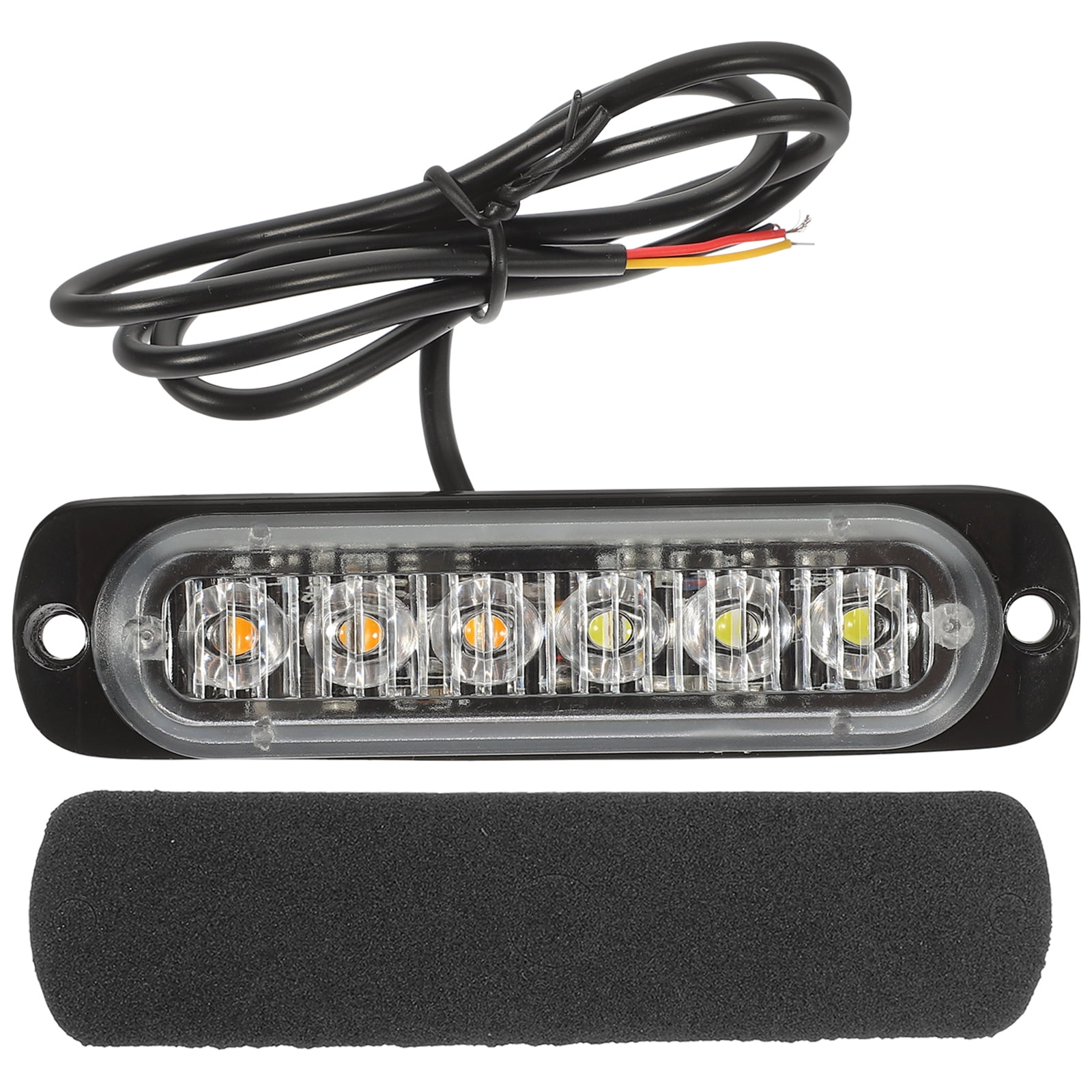 Stri 18W 12-24V 6 LEDs Strobe Light 18 Modes Ultra-thin Emergency Flash ...