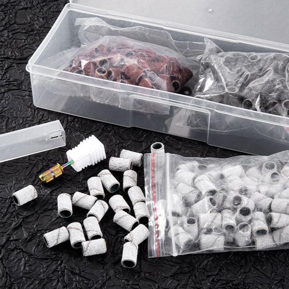 Stri 1Box Manicure Sanding Rings Nail Art Polishing Tools Resin Nail ...