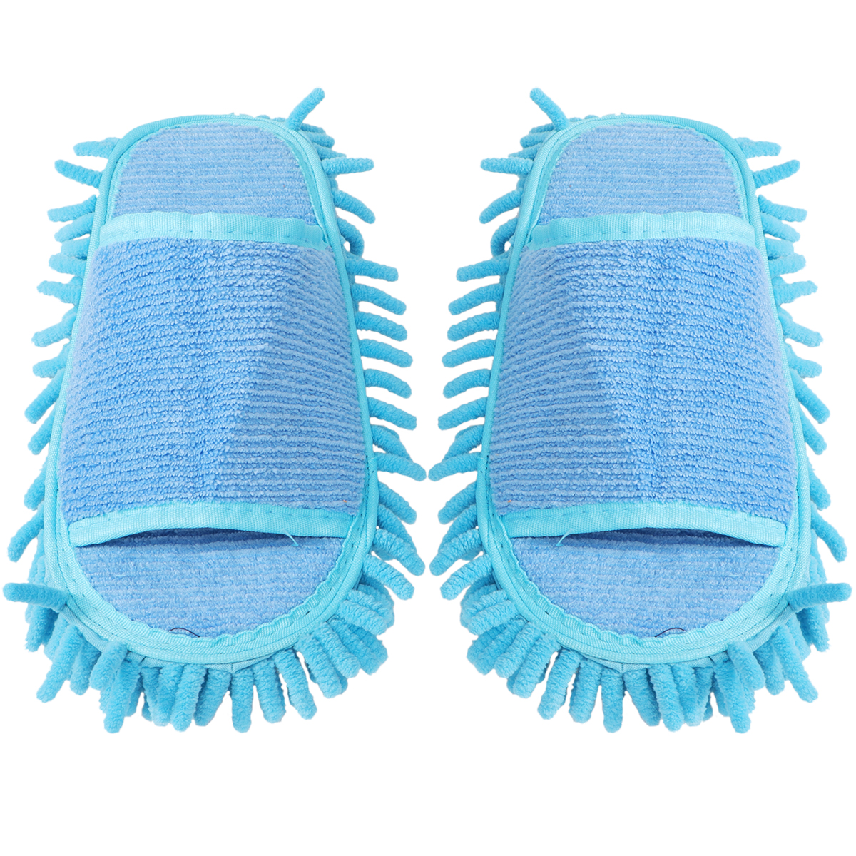 Stri 1Pair Peep-toe Mop Slippers Open-toe Duster Cloth Slipper Open ...