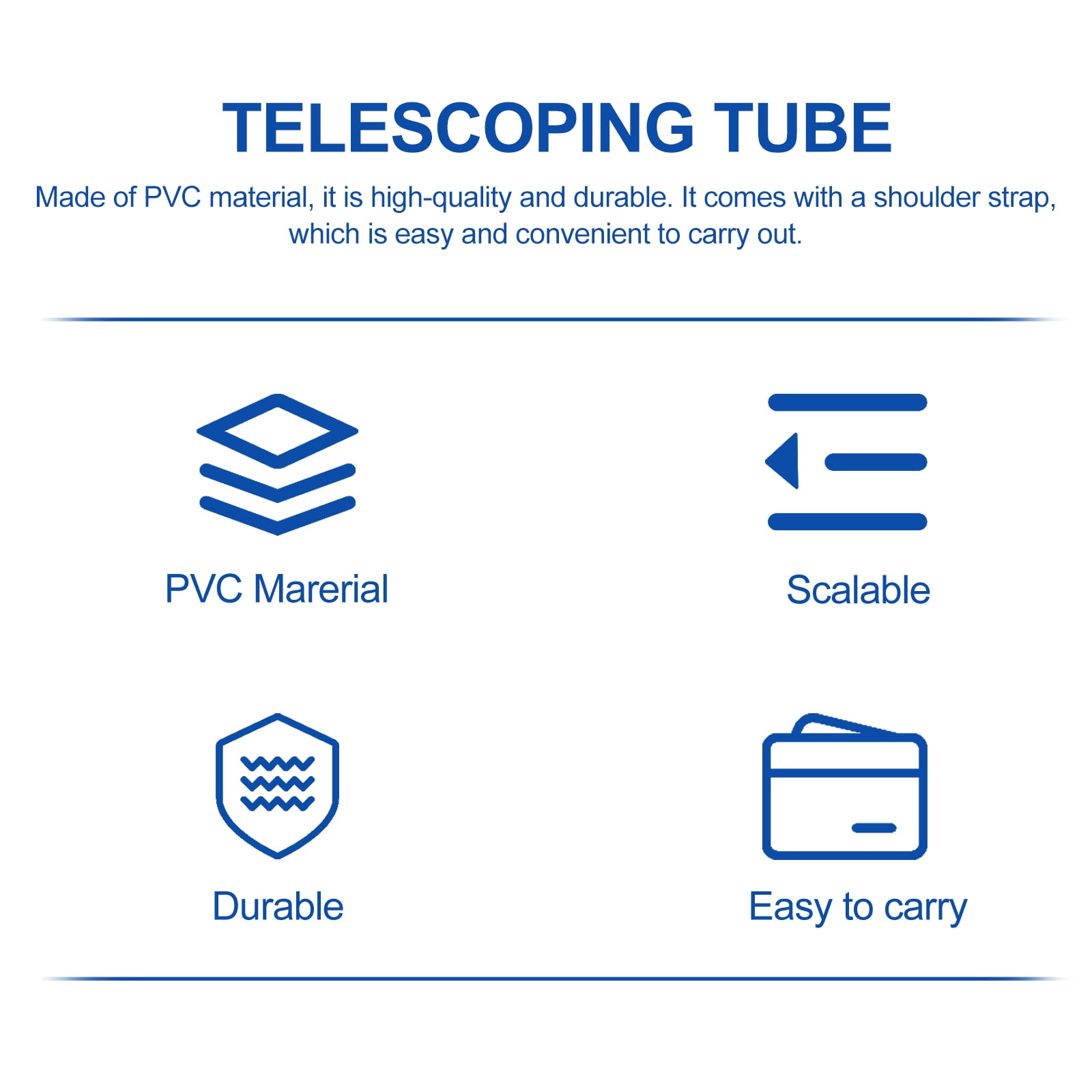 Stri 1pc Plastic Stretch Scroll Holder Rotary Chart Tube Poster Tube ...