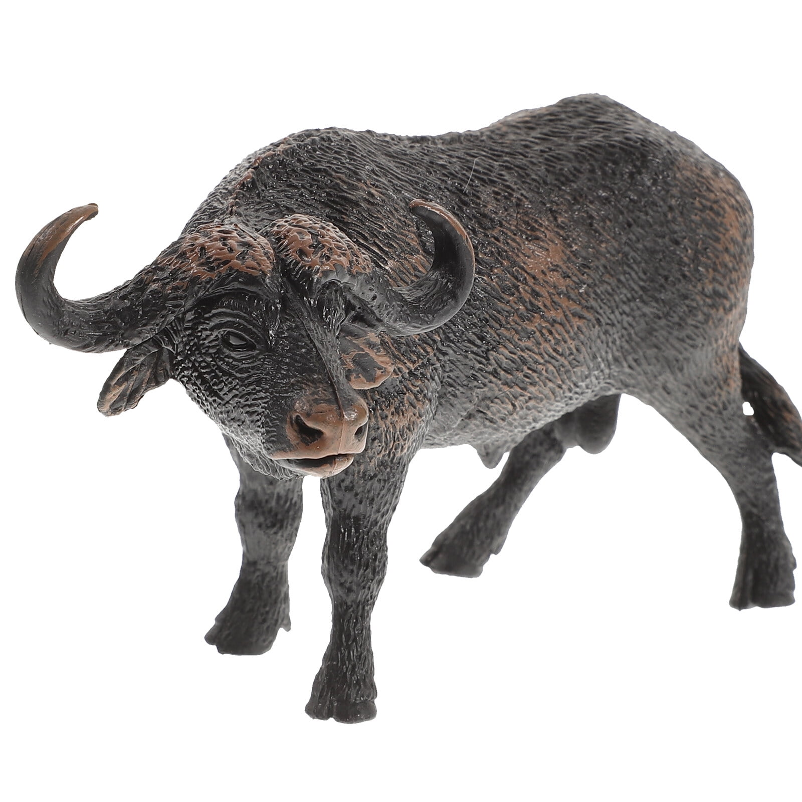 Stri 1pc Realistic African Buffalo Model Solid Simulation Wildlife ...