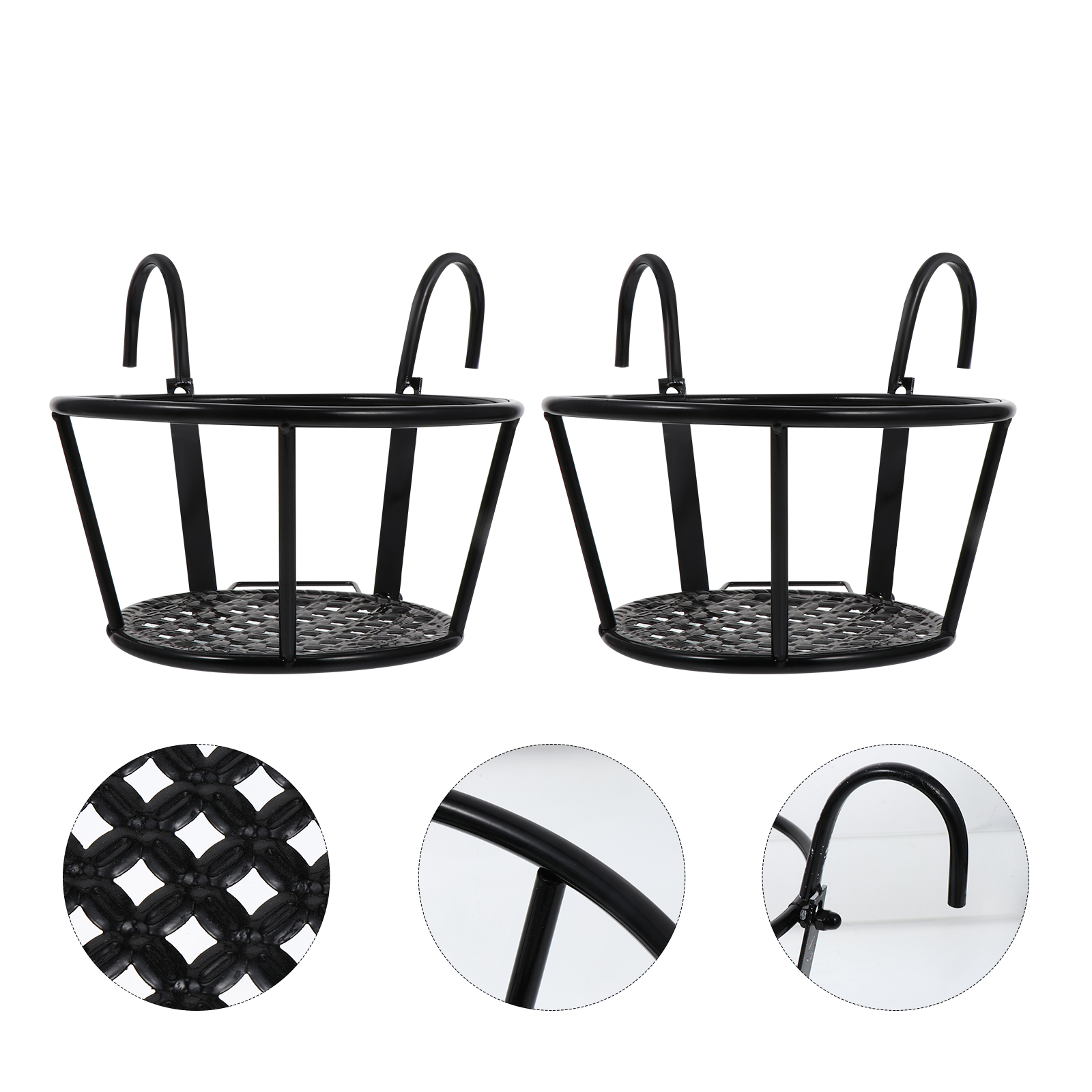 Stri 2 Pack Home Potted Flower Stand Flower Pot Storage Rack Succulent ...