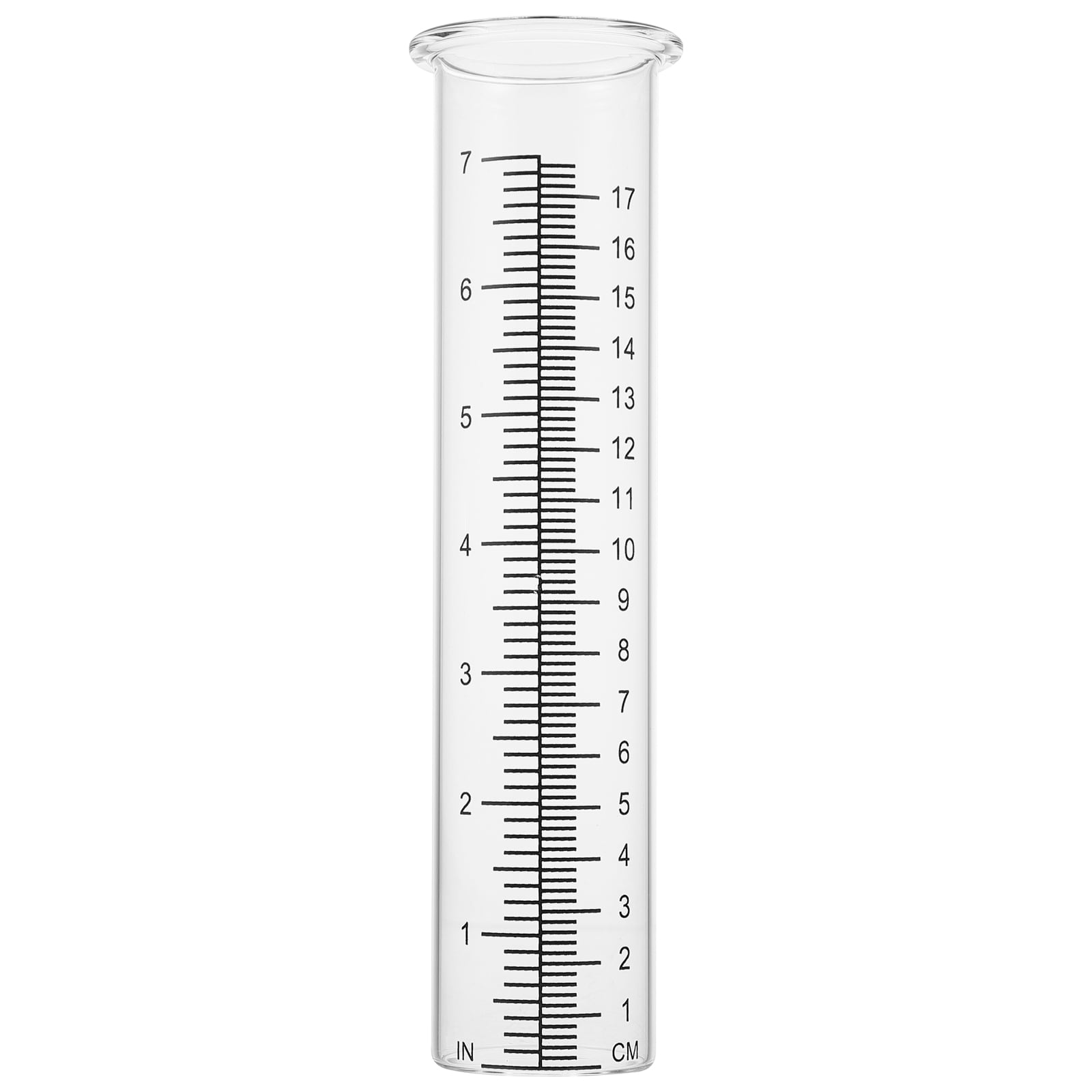 Stri 2 Pcs Professional Rain Gauge Tube Practical Glass Rain Measuring ...