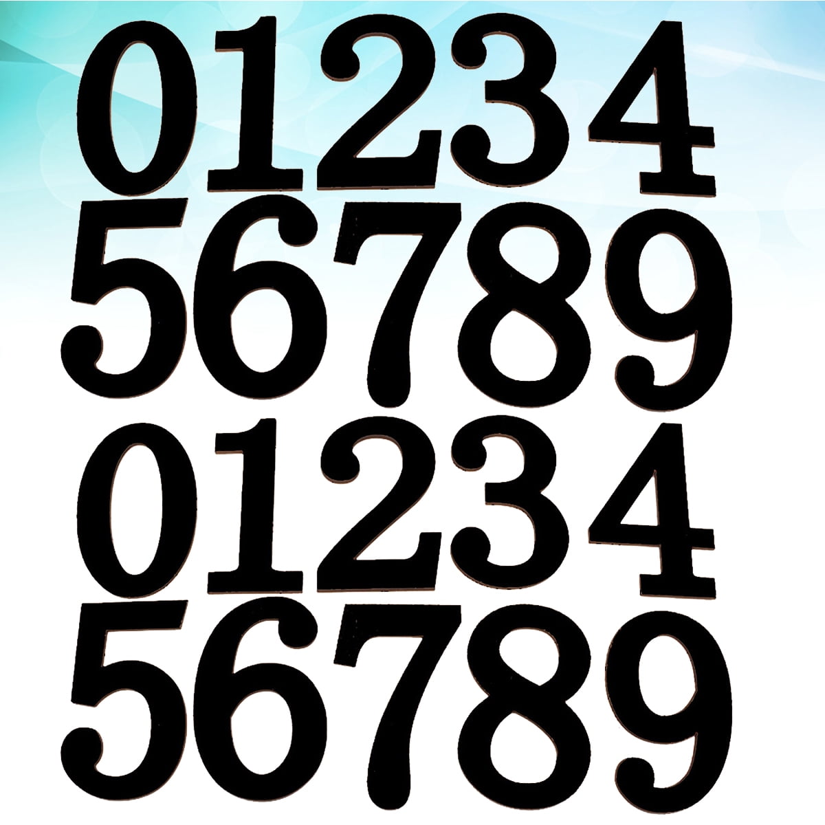 Stri 2 Sets Wooden Cartoon Numbers Fridge Number Mathematics Shaped ...