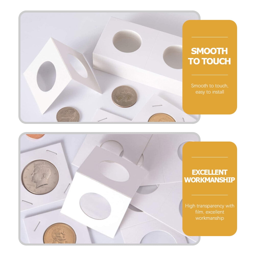 SASABAXI Coin Binder White Paper for Collecting Hobby 200Pcs - Walmart.com