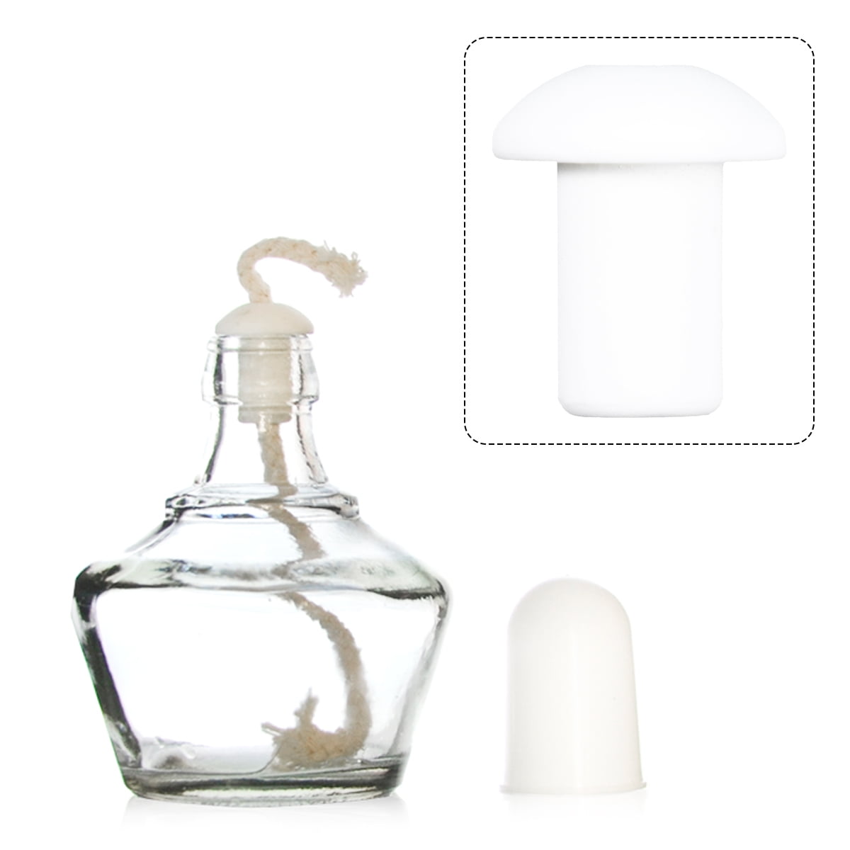 Stri 20Pcs Ceramic Torch Wick Holder for Alcohol Burner Kerosene Cotton ...