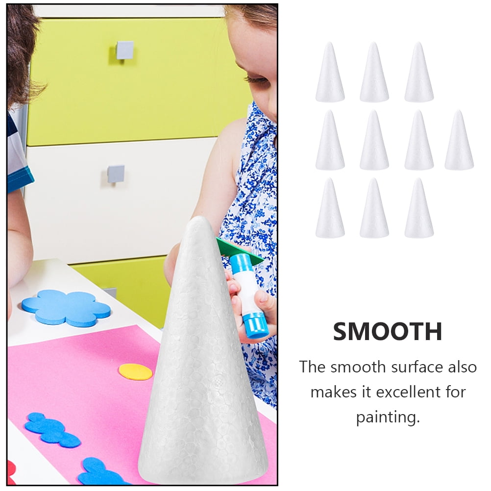 Stri 20Pcs Christmas DIY Cones Children Handmade Craft Cone Accessories ...