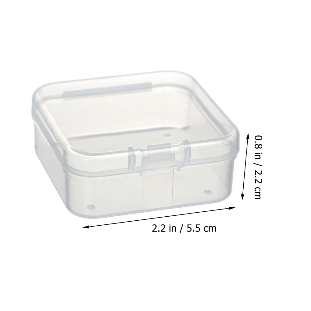 Stri 20Pcs Small Clear Plastic Containers with Lids Bead Organizers ...