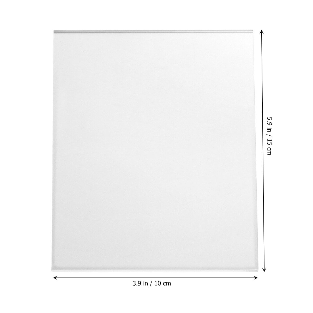 Stri 20pcs Transparent Acrylic Sheets Multifunction Plastic Panels for ...