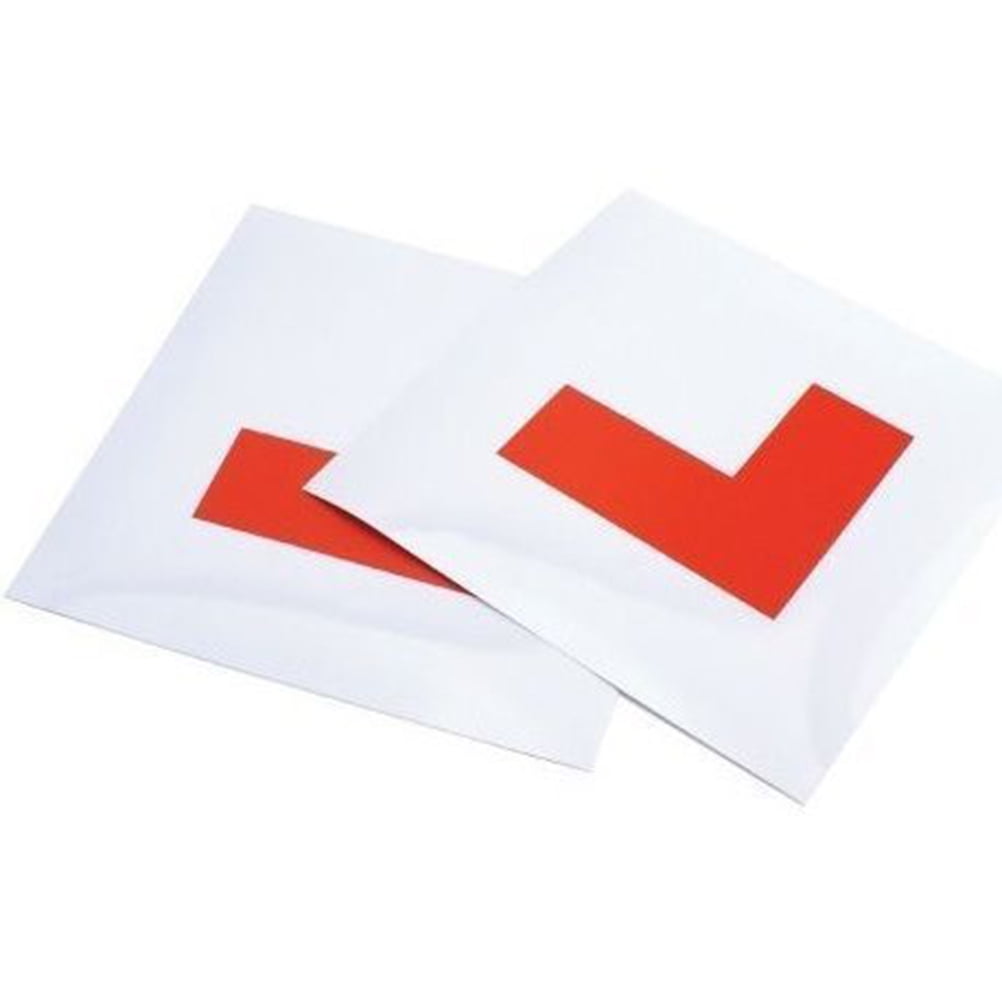 Stri 2Pcs Magnetic Learner L Plates Motorcycle Car Sticker Magnetic L ...