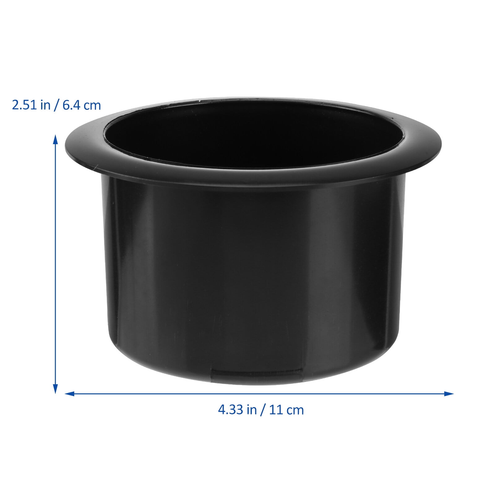 Stri 2pcs Black Plastic Recliner-Handles Replacement Cup Holder Insert ...