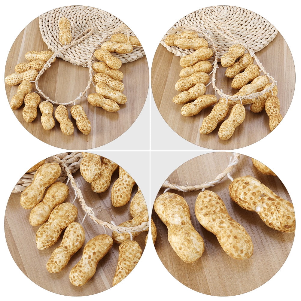 Stri 2pcs Hanging Fake Peanut Realistic Peanut Hanging Ornaments Scene ...