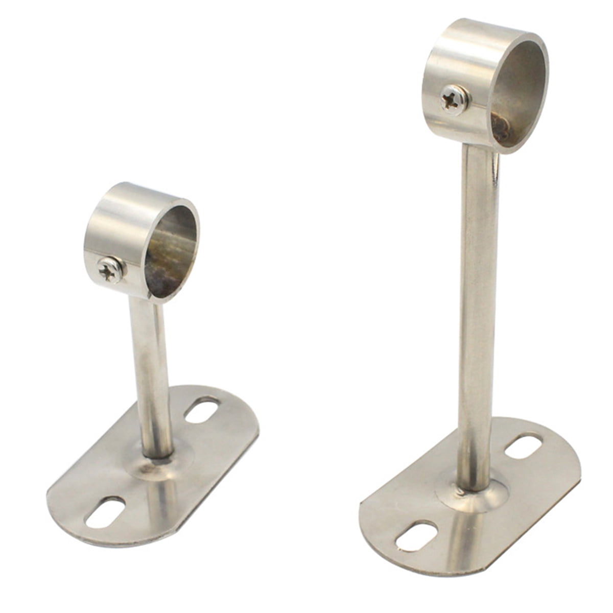 Stri 2pcs Heavy Duty Ceiling-Mount Rod Curtain Rod Brackets Shower ...