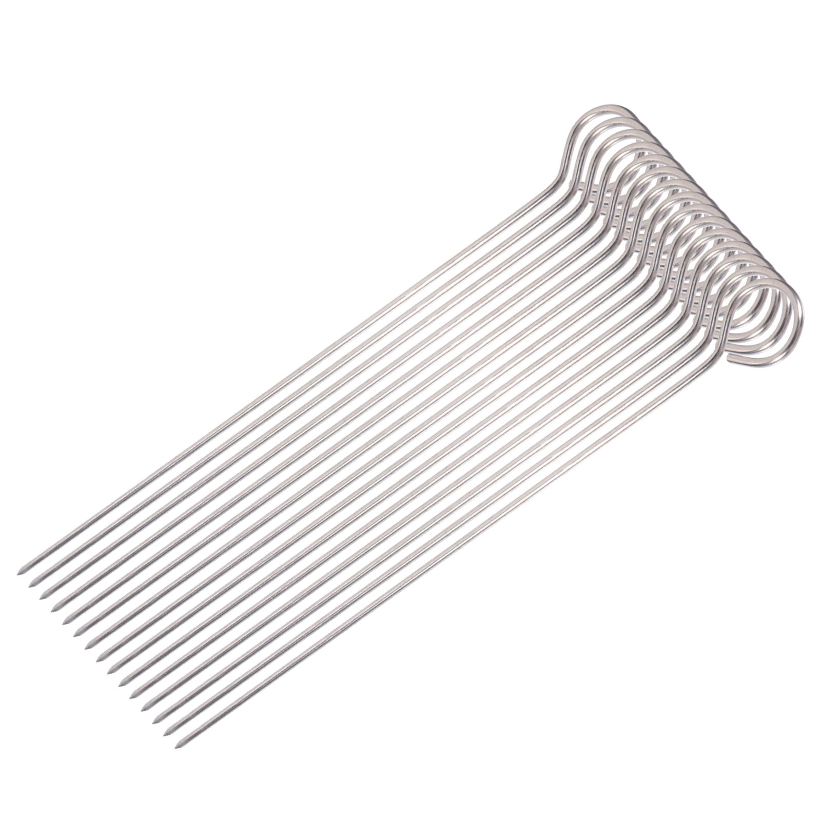 Stri 30 Pcs Household Barbecue Skewers BBQ Needle Stick Stainless Steel ...