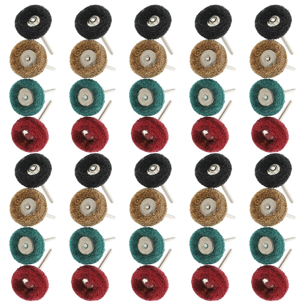 Stri 40PCS Abrasive Nylon Wheel Buffing Polishing Wheel Set for Rotary ...