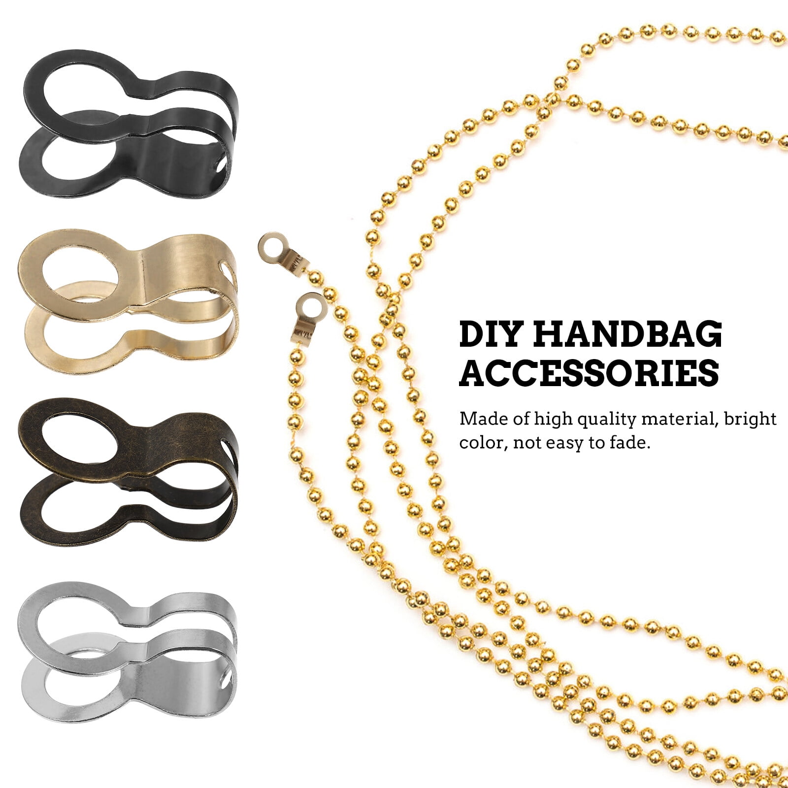 Stri 40pcs Bag Iron Ball Chain Connector Clasps Fits Luggage Beaded ...