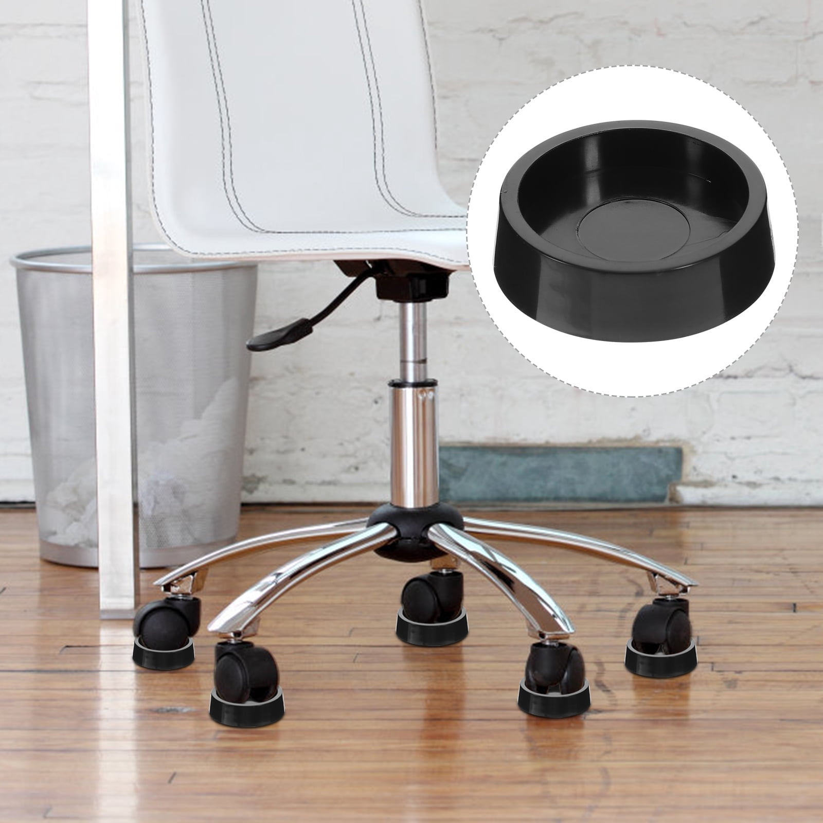 Stri 4pcs Non-skid Furniture Rubber Caster Cups Coasters Furniture ...