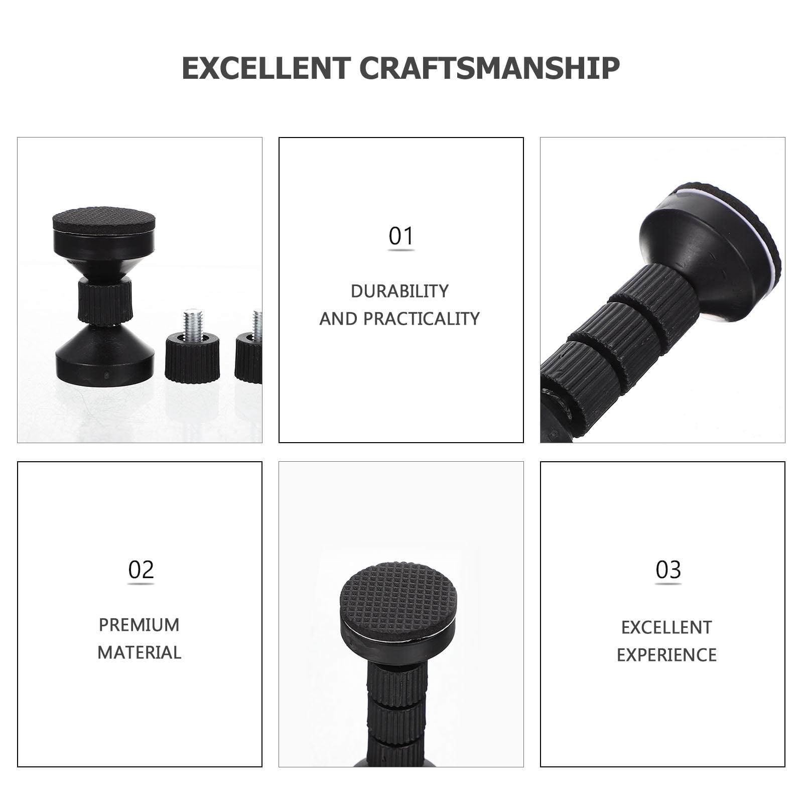 OUNONA 4pcs Adjustable Bed Frame Stoppers Bed Headboard Stabilizers ...