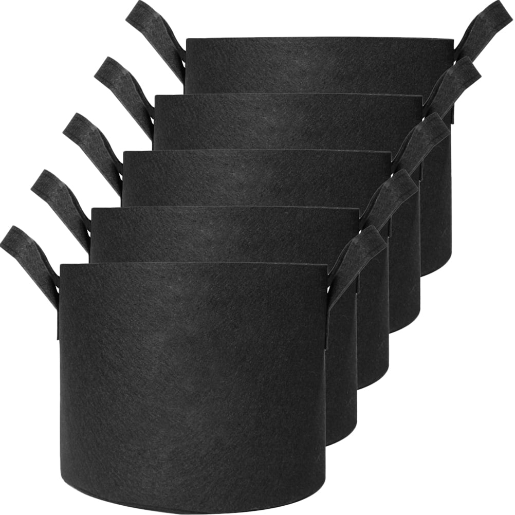 Stri 5 Pack Indoor Vegetable Planting Pouches Thick Nursery Bag ...