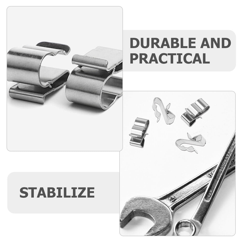 Stri 50 Pcs Solar Panel Cable Clips Wire Clamps Anti-rust Photovoltaic ...