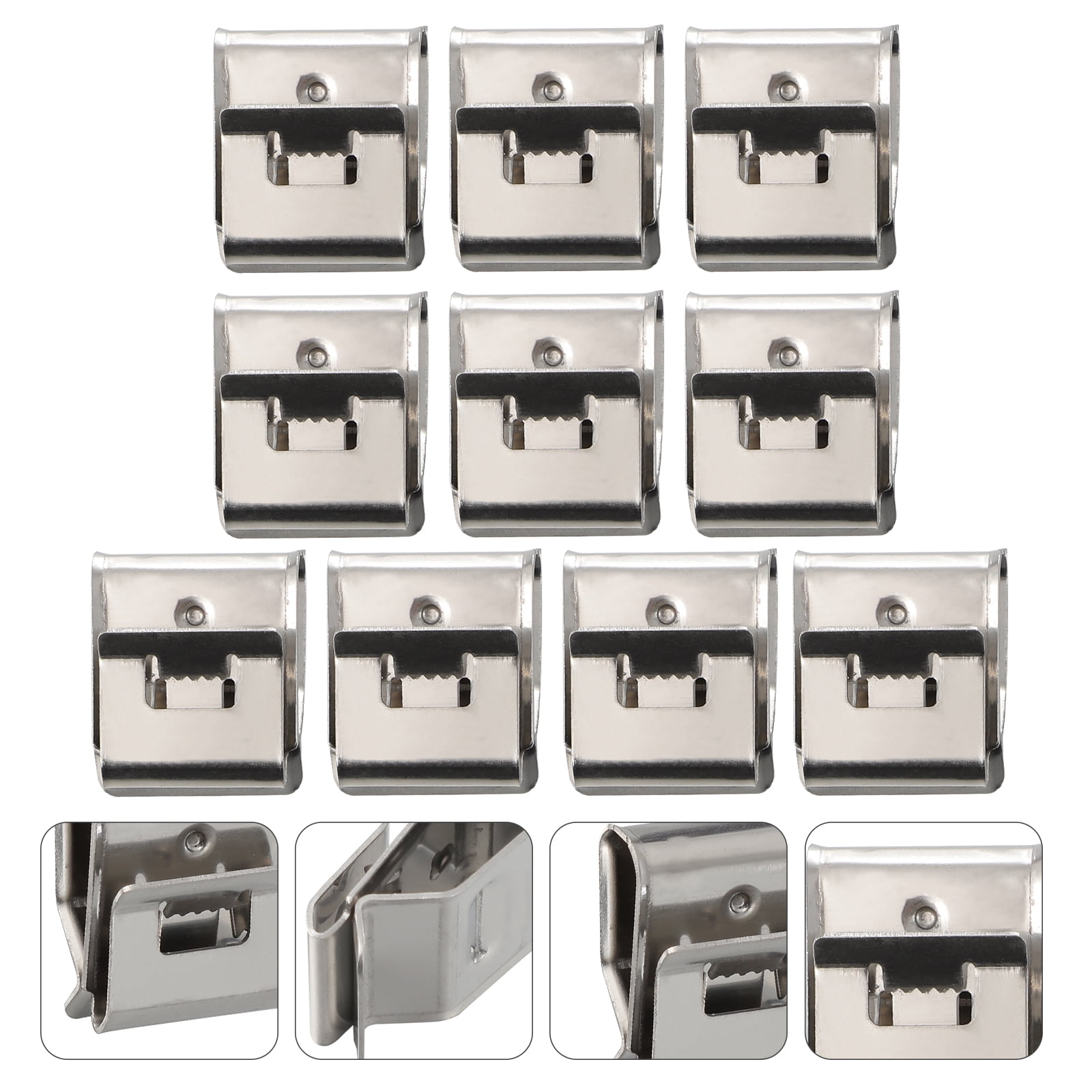 Stri 50PCS Trailer Frame Wire Clip Stainless Steel Solar Photovoltaic ...